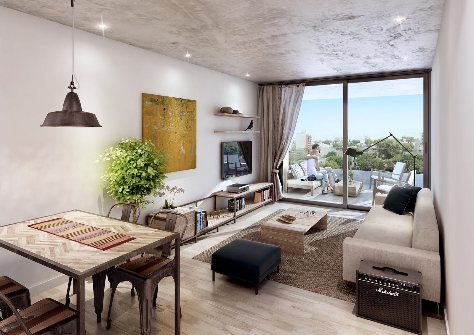 Venta Apartamento 1 Dormitorio Y Terraza .Pocitos Nuevo.. Ref #F4DE2B